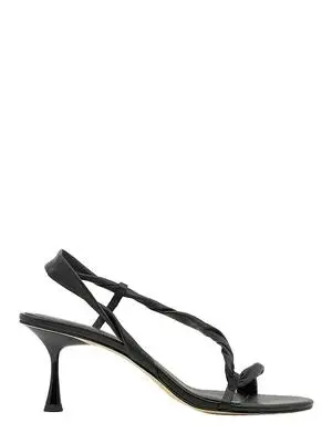 Studio Amelia Siena Twisted-strap Sandals - Black