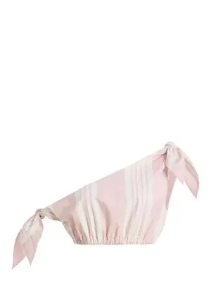 Posse Rosie Striped Cotton Tie Top - Pink