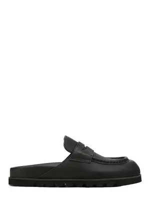 NAKED WOLFE NAKED WOLFE Cord Pebble-Embossed Penny-Strap Slides