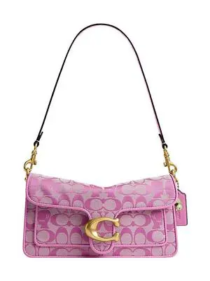 COACH Signature Jacquard Tabby 26 Shoulder Bag - Fuchsia