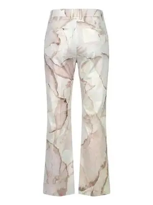 True Royal Marble Pattern Trousers - Pink