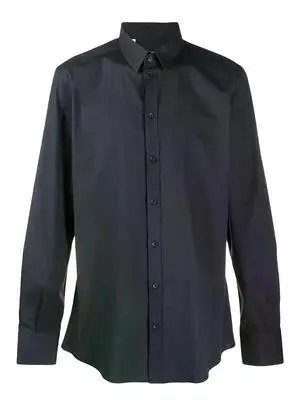 Dolce & Gabbana Gold-fit Poplin Shirt - Blue