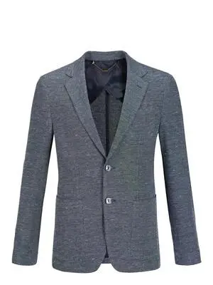 BILLIONAIRE Hack Lion-patch Blazer - Blue