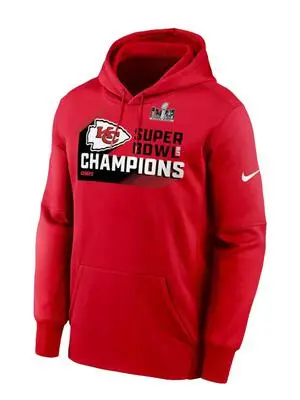 Nike Kansas City Chiefs Logo-print Hoodie - Red