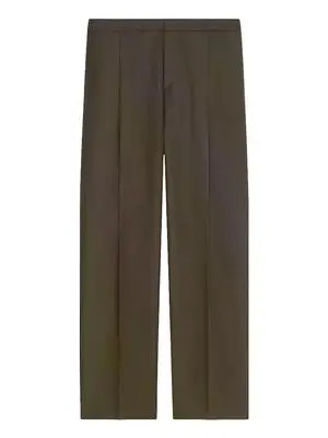 Givenchy Pleat-detail Twill Trousers - Brown
