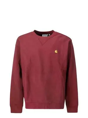 Carhartt Work In Progress American Script Sweatshirt - Red
