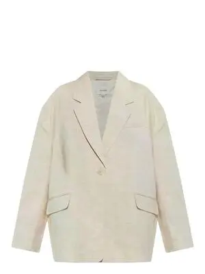 GESTUZ Notched Lapel Blazer - Neutrals