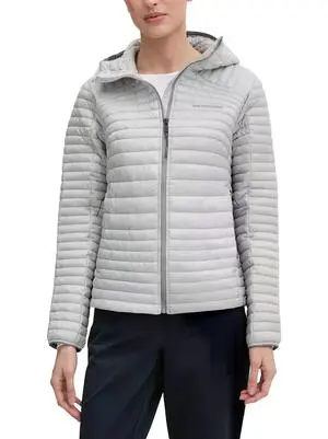 PEAK PERFORMANCE Quilted Hooded Jacket - Grey