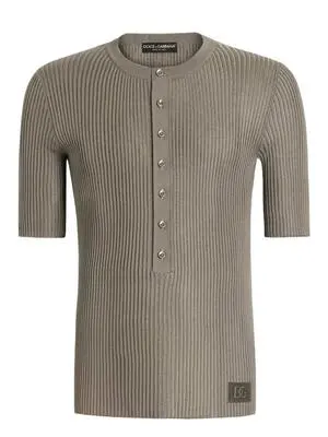 Dolce & Gabbana Serafino Silk Pullover - Brown