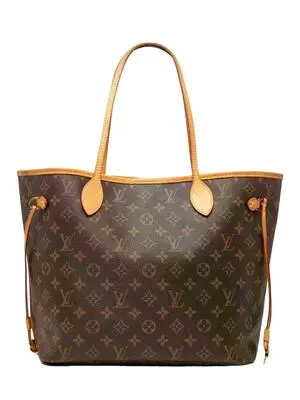 LOUIS VUITTON Monogram Neverfull Mm Tote Bag - Brown