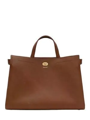Burberry Medium Cotswolds Check Tote - Brown