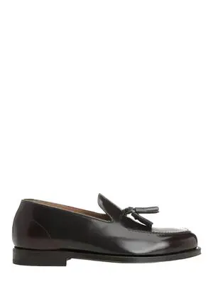 AL DUCA D’AOSTA 1902 Polished Leather Tassel Loafers - Brown