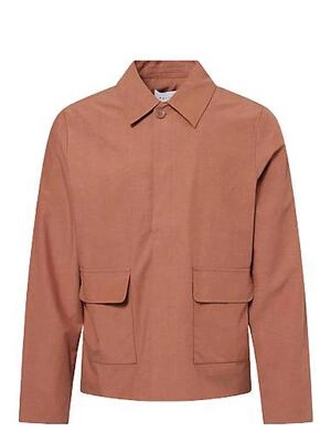 RAITH Tailored Patch-pocket Woven Jacket - Rust