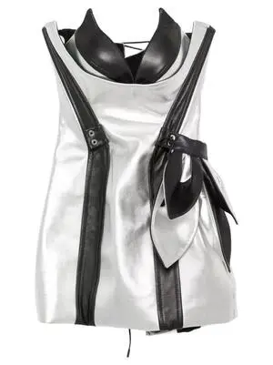 MITILIANE COUTURE Strapless Sweetheart Neck Mini Dress - Silver