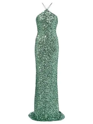 THE SEI Sequined Gown - Green