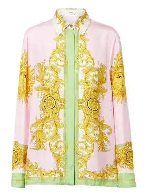 Versace Printed Silk Twill Shirt - Multicoloured