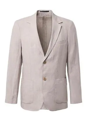 Sunspel Linen Blazer - Beige