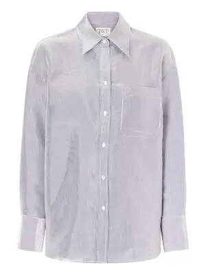 TWP Big Joe" Striped Cotton-blend Shirt - Multi
