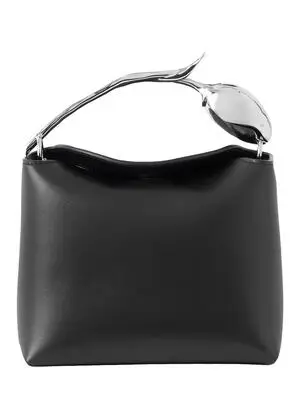 Erdem Bloom Mini Leather Clutch - Black