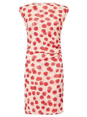 Stella McCartney Mesh Midi Dress With Print - Raspberry