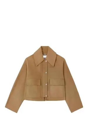 GANNI Flap-pocket Jacket - Neutrals
