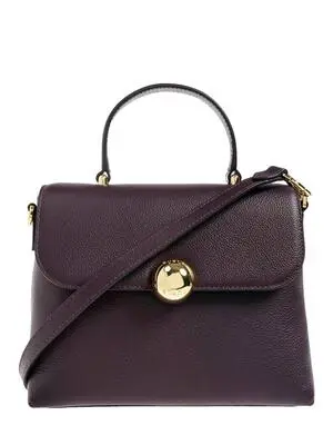 Furla Moonlight Leather Tote Bag Red