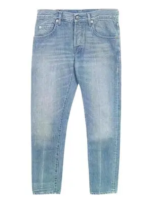 Gucci 2010s Strawberry-embroidered Jeans - Blue