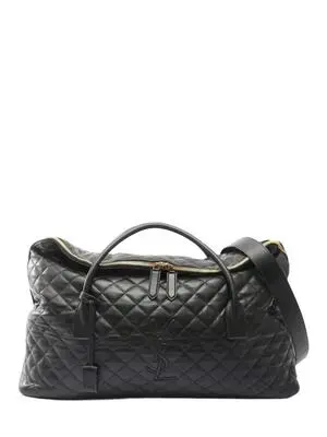 Saint Laurent Quilted Leather Travel Bag - Black