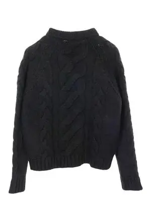 Hermès Cable-knit Zip-up Cardigan - Blue