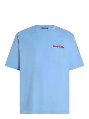 Dolce & Gabbana Logo Cotton T-shirt Blue