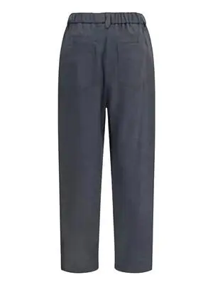 Brunello Cucinelli Pleated Elasticated-waist Trousers - Grey