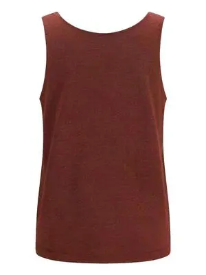 Brunello Cucinelli Knitted Metallic-effect Top - Red