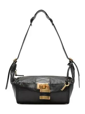 Chloé Paddington Grained Leather Shoulder Bag - Black