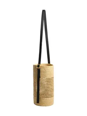 Khaite Billie Small Raffia Bucket Bag - Neutral