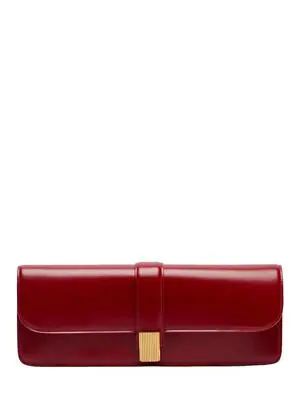 Khaite Blake Leather Clutch - Red