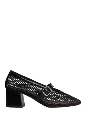 Alaïa Mesh Babies Pumps 55 With Buckle Detail - Black