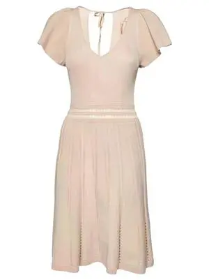 Sandro Flared Midi Dress - Neutrals