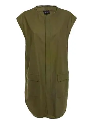 3.1 Phillip Lim Crew Neck Tunic Mini Dress - Green