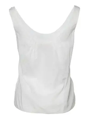 Marni Sleeveless Top With Pleated Detailing - White