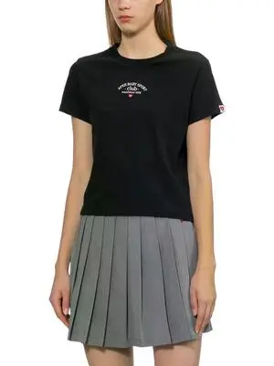 AAPE BY *A BATHING APE Logo Embroidered T-shirt - Black