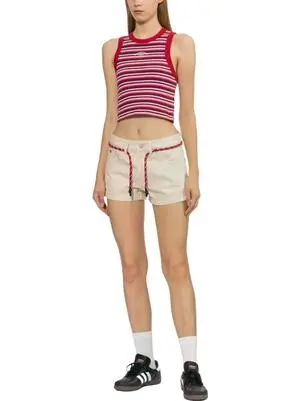 AAPE BY *A BATHING APE Striped Sleeveless Crop Top - Red