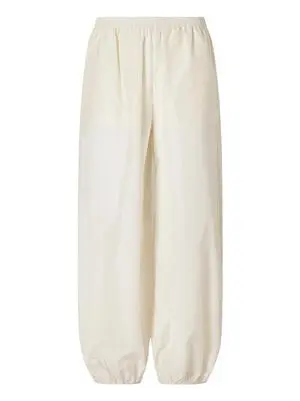 Loulou De Saison Almaya Cotton And Silk-blend Balloon Pants - Neutrals
