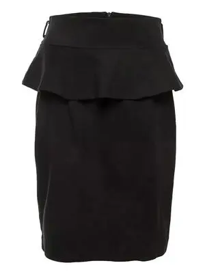 Just Cavalli Peplum Detail Pencil Skirt - Black