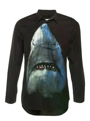 Givenchy Shark-print Shirt - Black