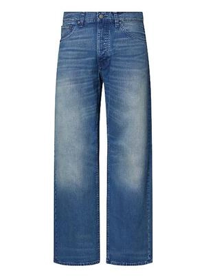 Nudie Jeans Loud Larry Wide-leg Denim Jeans - Blue Painter