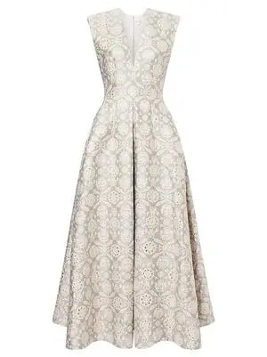 Huishan Zhang Kyle Jacquard Maxi Dress - Grey