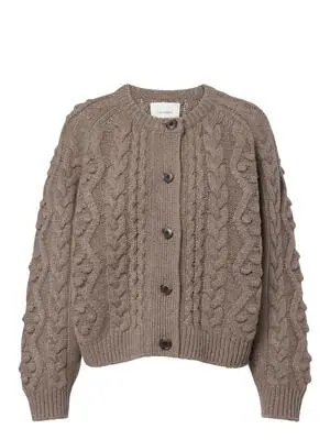 LISA YANG Lisa Yang Winroe Cable-Knit Cashmere Cardigan
