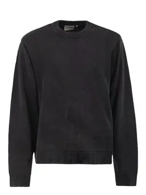 Carhartt Work In Progress Embroidered Logo Crew Neck Sweater - Grey