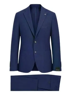 Tagliatore Single-breasted Notched-lapel Suit - Blue