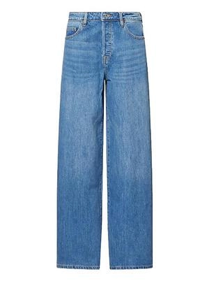 Good American High-rise Wide-leg Denim Jeans - Indigo1237
